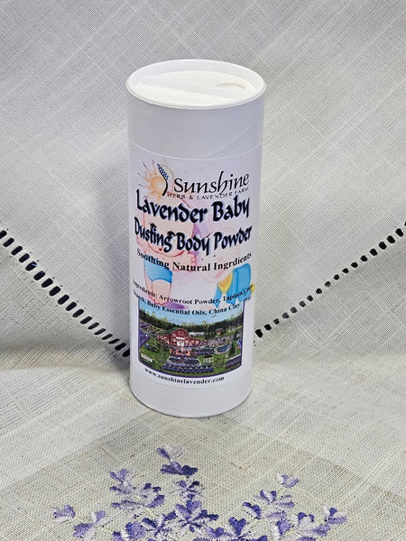 Lavender Baby Dusting Body Powder – Sunshine Herb & Lavender Farm